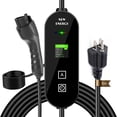 16A US Standard TYPE1 Portable EV Charger, 3.5KW Adjustable Current EV ...
