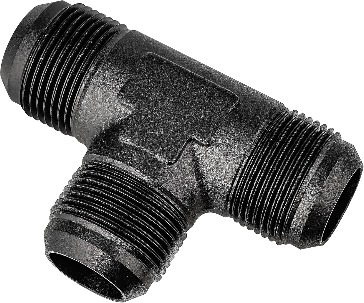 16AN Male Flare Tee Fitting Adapter T Union Aluminum Black - Walmart.com