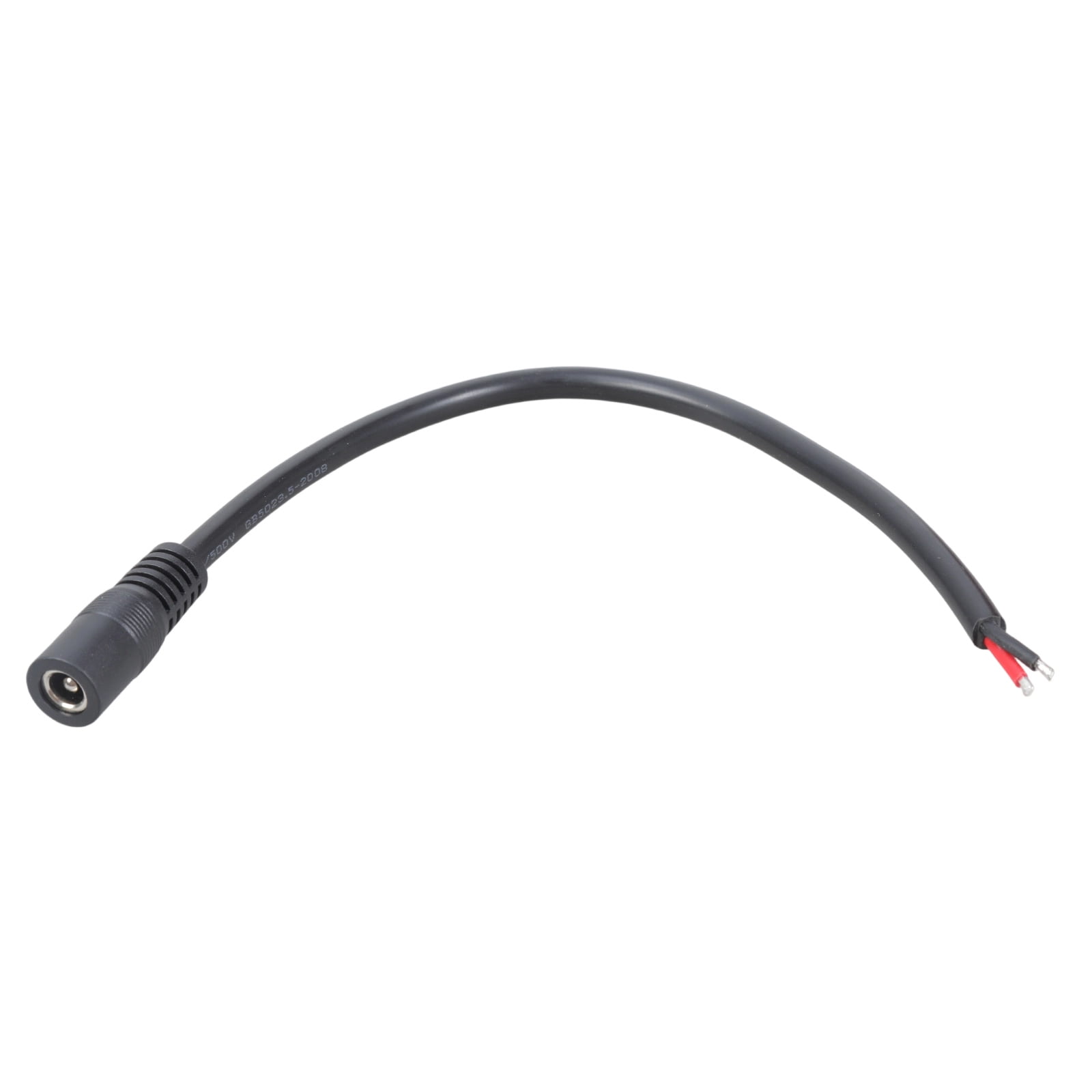 16AWG DC5525 Female Power Cable With Bare Wire Ends PVC Insulation For ...