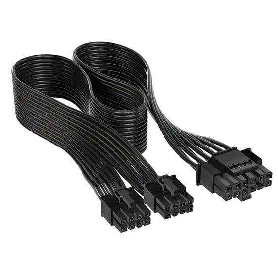 16AWG PCIe Power Cable twin 8pin to 16PIN (1twin+4) Connector for High ...