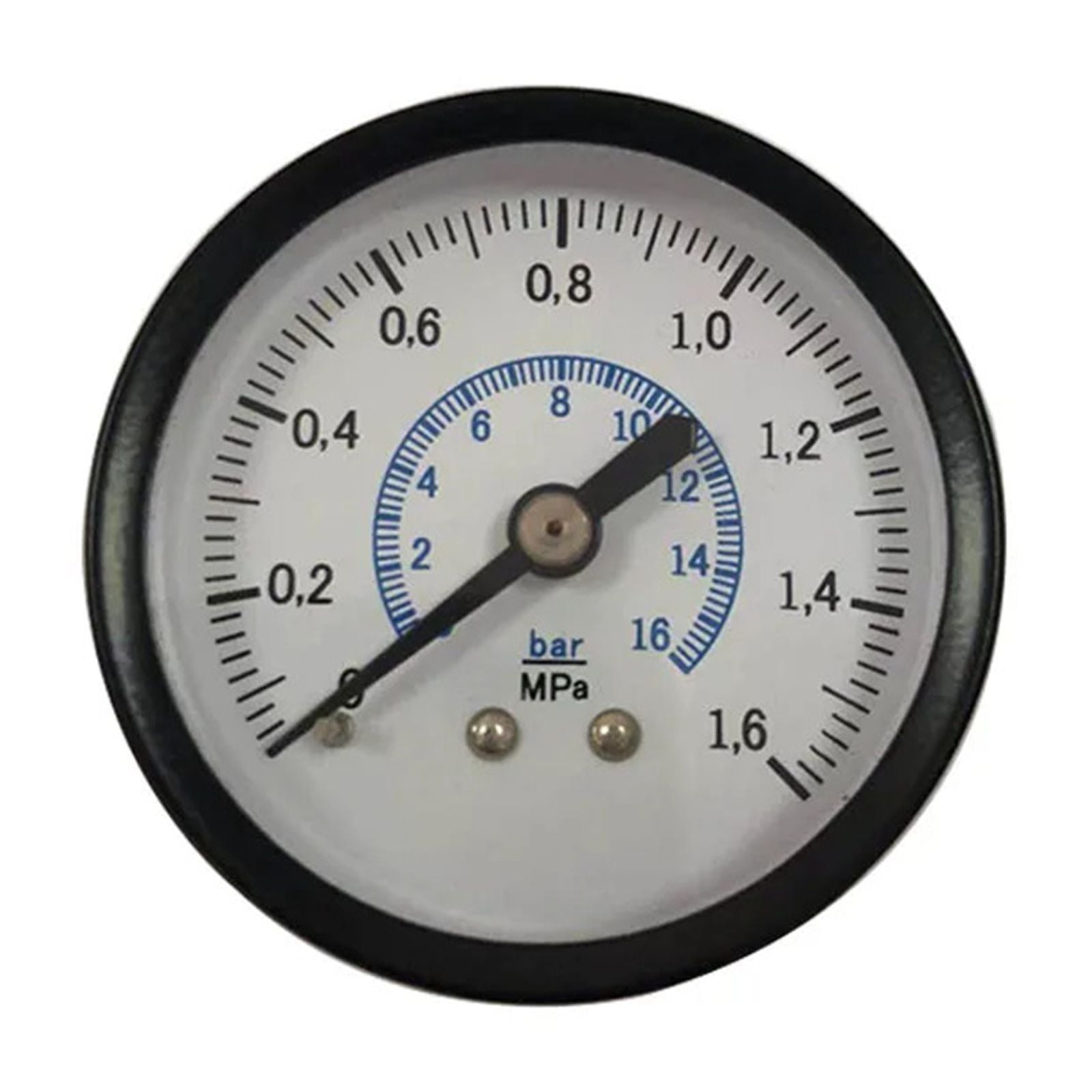 16Bar Axial Installation Pressure Gauge Industrial Auto Maintenance ...