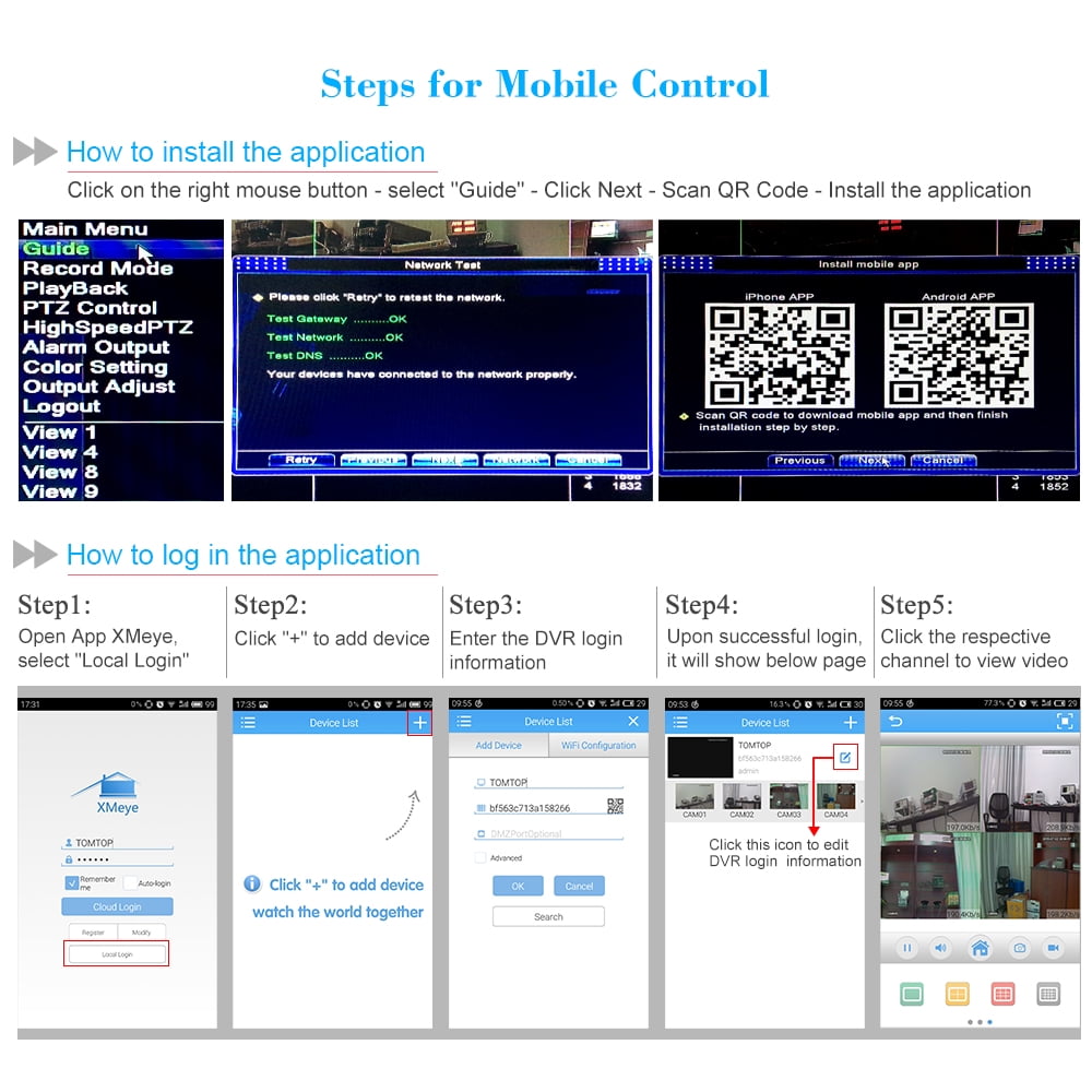 16CH 1080P Full HD DVR CCTV Recorder, Remote Phone Monitoring, Home ...
