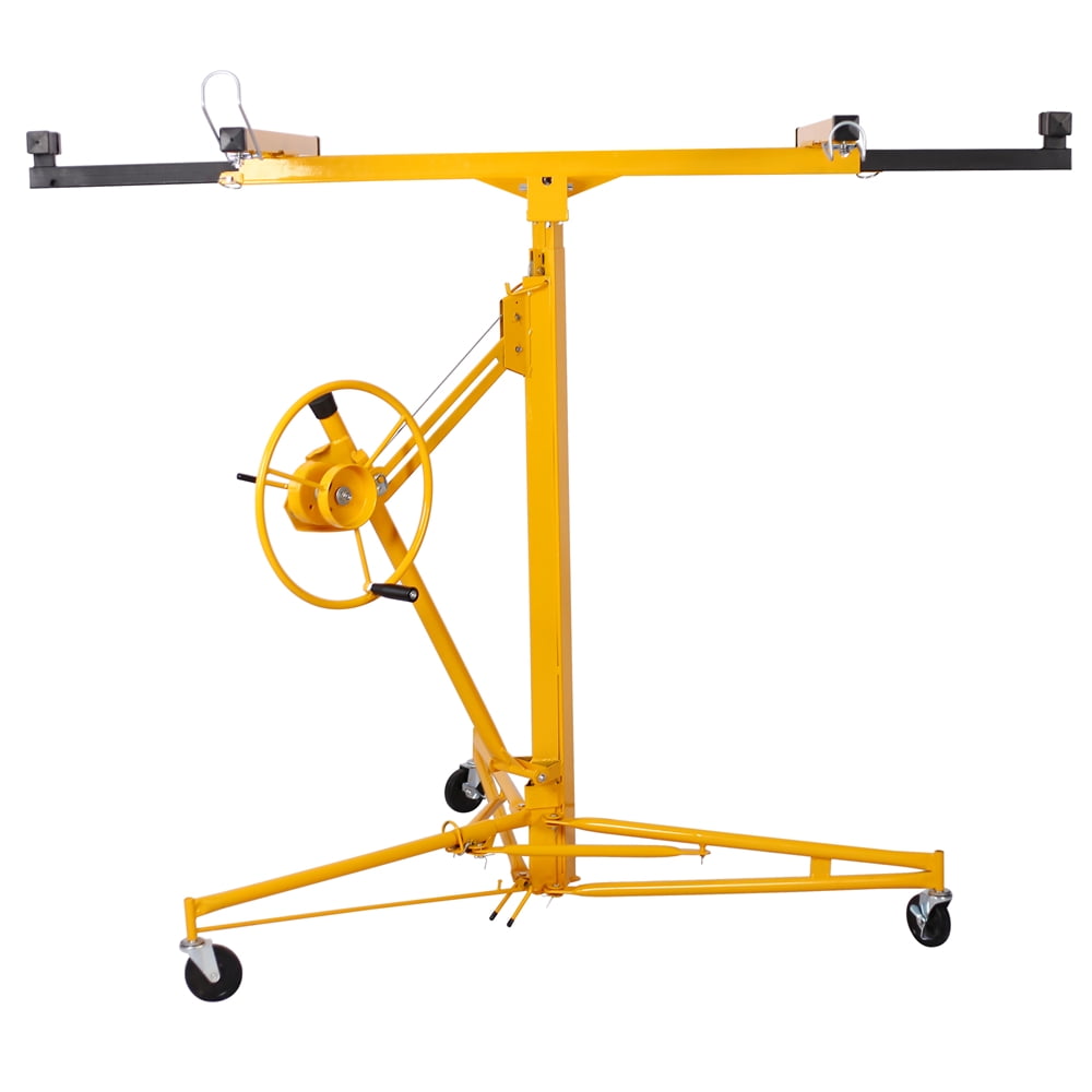 16FT Drywall Panel Hoist, Drywall Lift Rolling Panel Hoist Jack Lifter ...