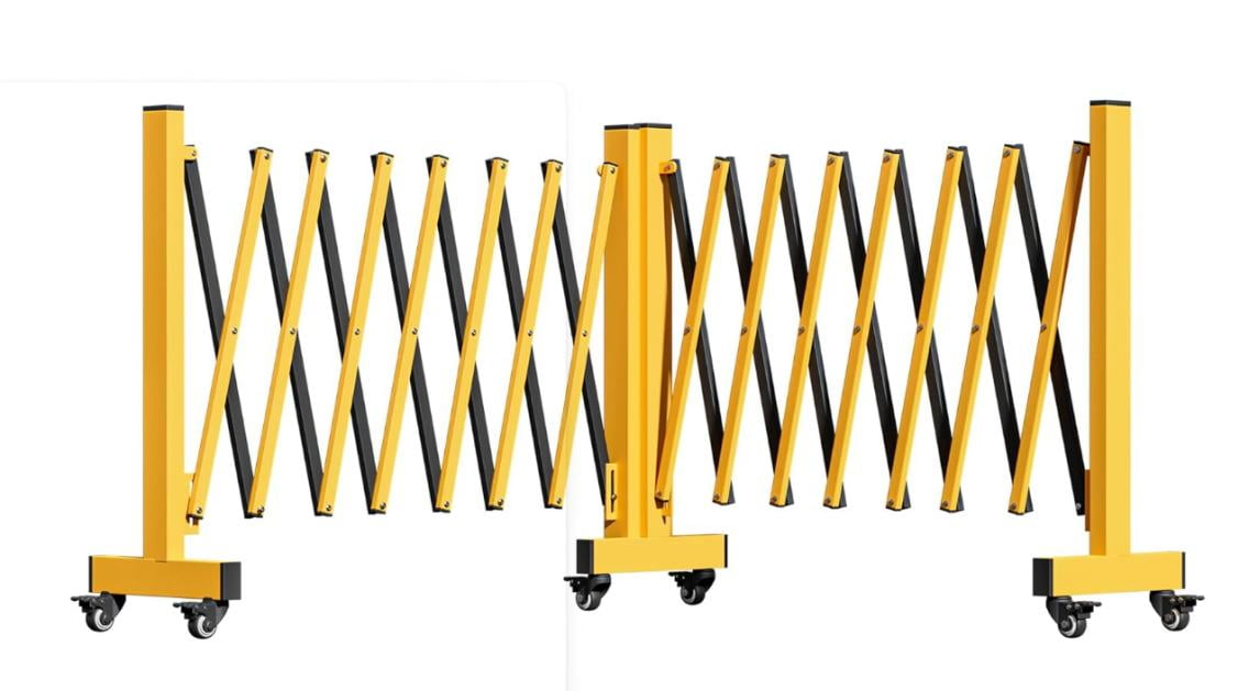 16FT Expandable Barricade Gate,Expandable Metal Barricade Gate Fence ...