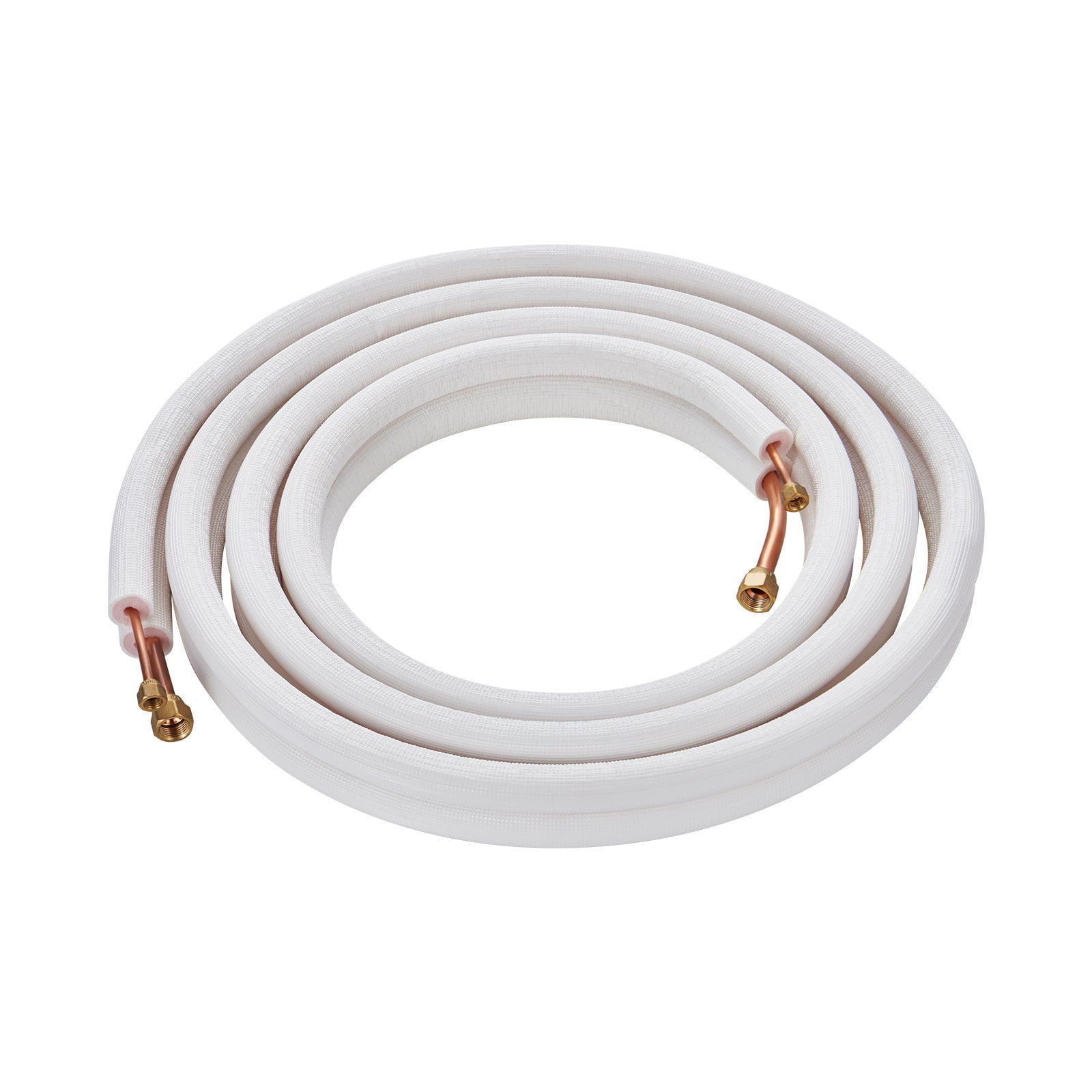 16FT HVAC Line Set Kit - 1/4" & 1/2" Copper Pipes with Insulation ...