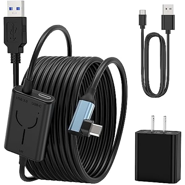 16FT Link Cable for Oculus Quest 2/1 Accessories with Adapter, VR ...