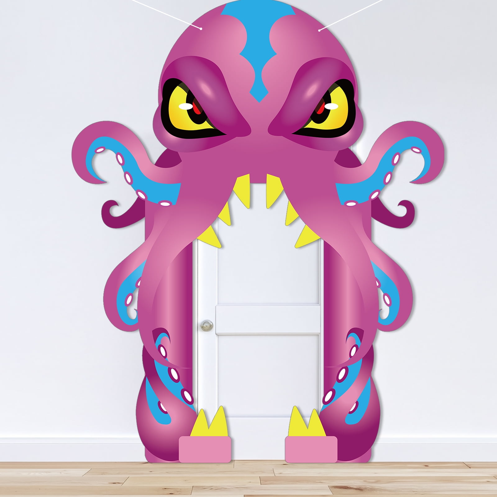 16FT Long 8FT Tall Blue Monster Octopus Archway, Built-in LEDs for ...