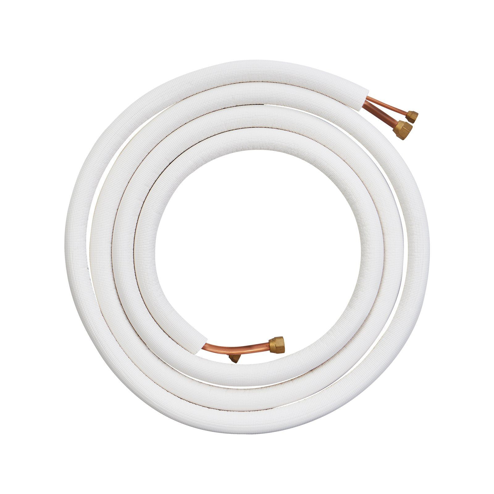 16FT Mini Split Line Set, 1/4" & 1/2" O.D Copper Pipes Tubing and ...