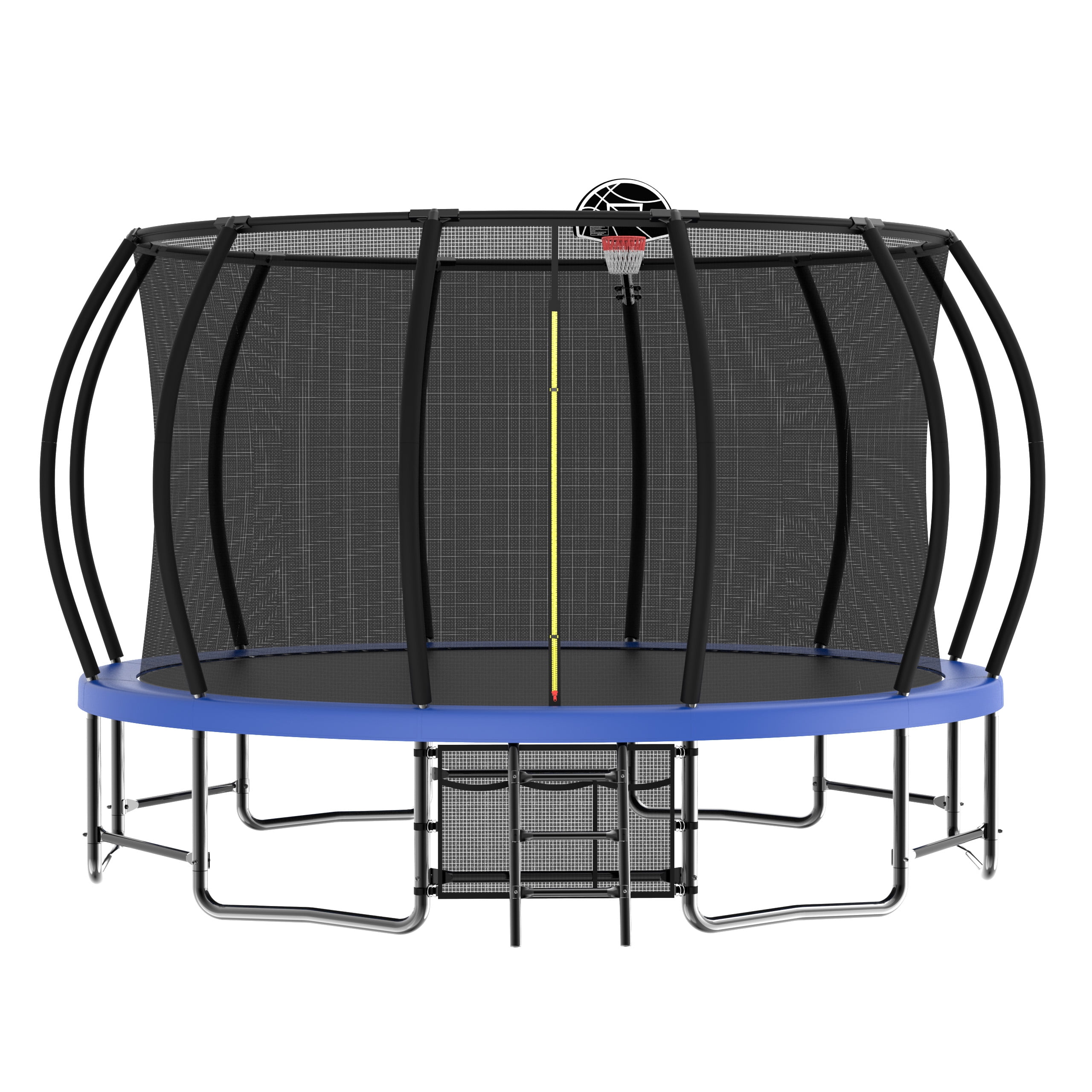16FT Outdoor Trampoline for Kids and Adults, Pumpkin Trampolines with ...