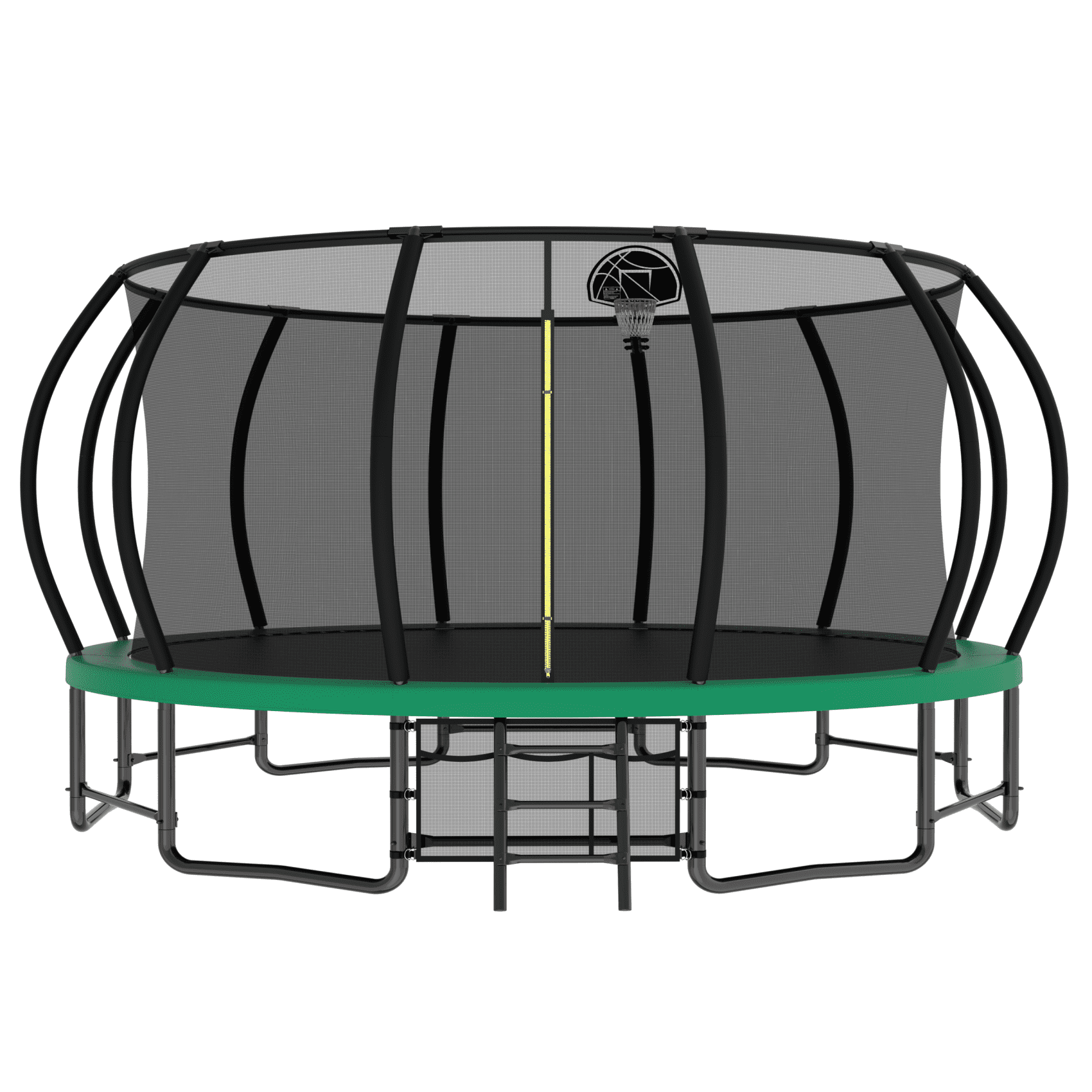 16FT Recreational Trampoline, Modern Trampoline with Enclosure Net ...