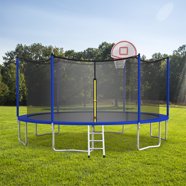 JumpKing 55-Inch Trampoline, with Safety Enclosure, Yellow - Walmart.com