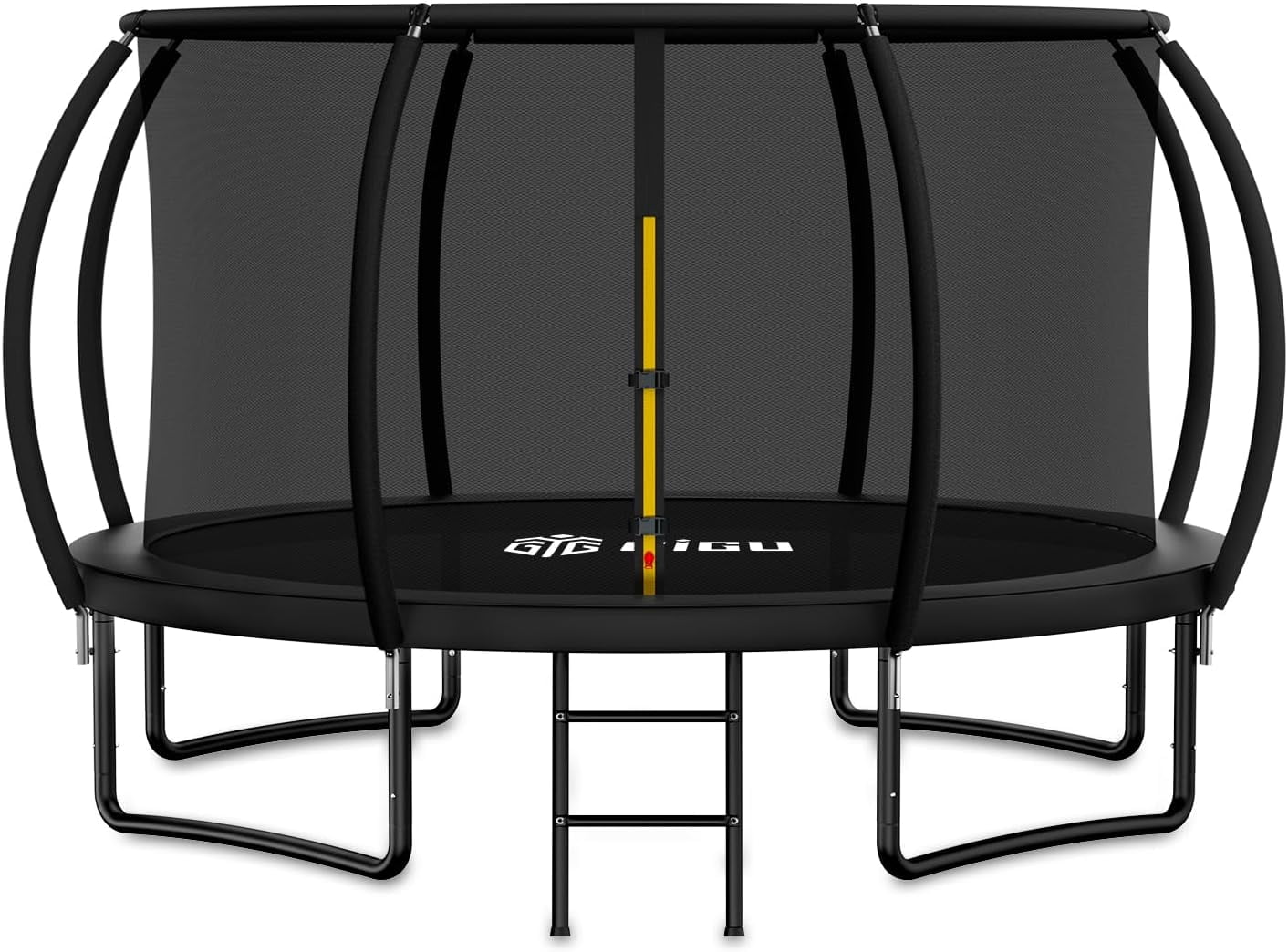 16FT Trampoline with Safety Enclosure Net, Ladder & Rust-Resistant ...