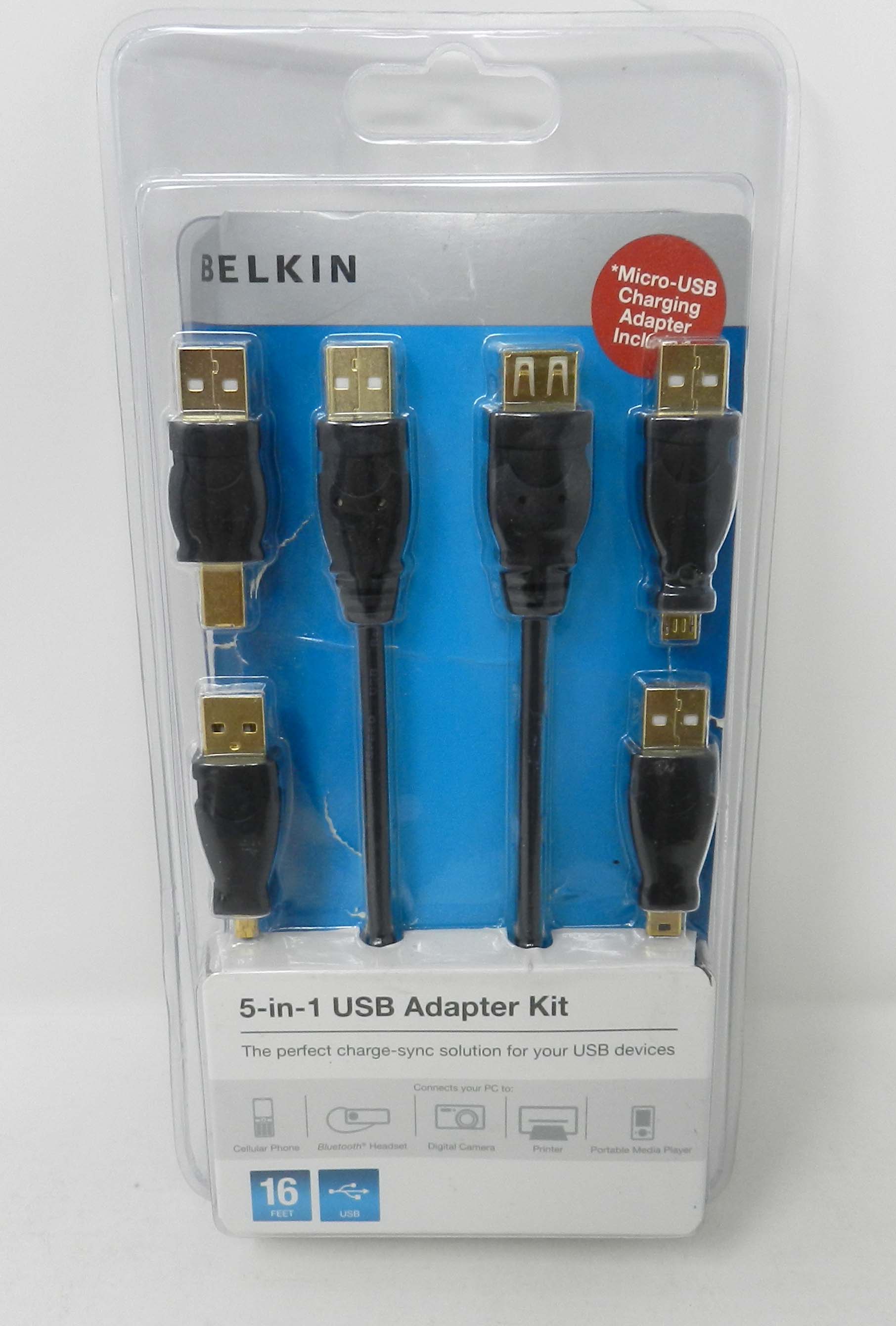 16FT USB 5N1 CABLE KIT W/ ADAPT - Walmart.com
