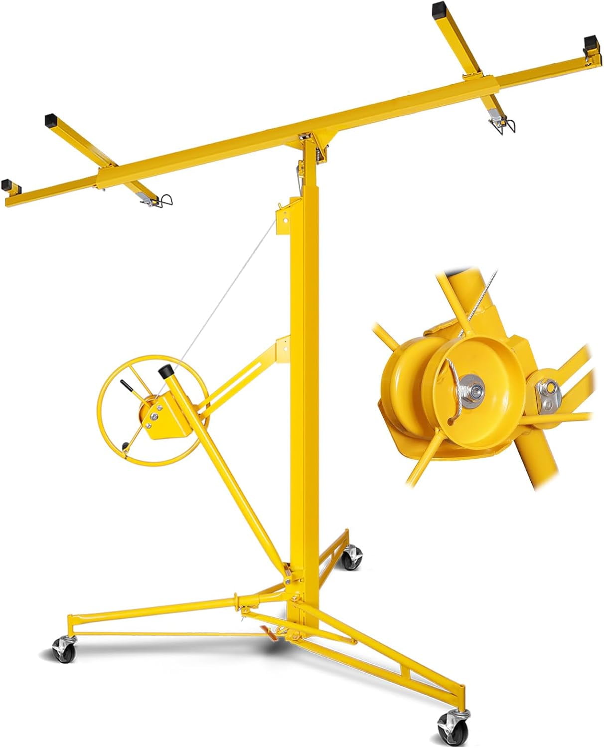 16Ft Drywall Lift, 150LBS Capacity Drywall Lift Panel Hoist，360 ...