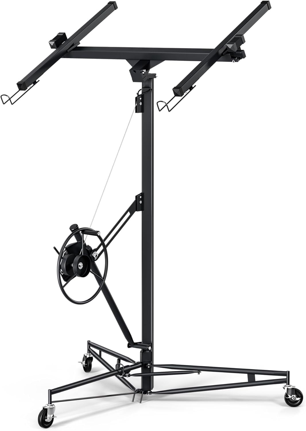 16Ft Drywall Rolling Lifter Panel Hoist Jack Tool, with 360° Adjustable ...