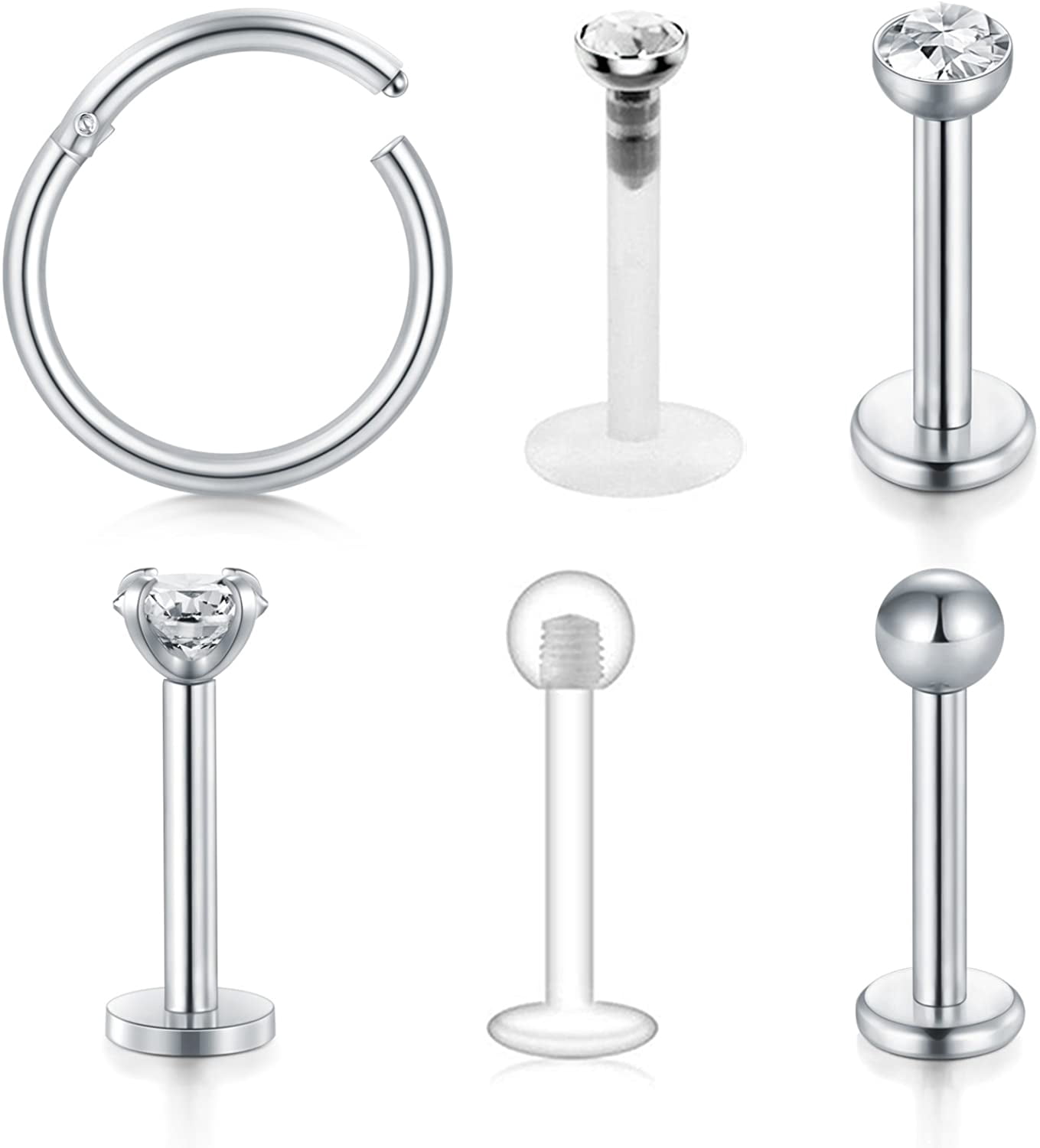 16G Lip Ring Hoop Surgical Stainless Steel Nose Rings Briana Williams ...