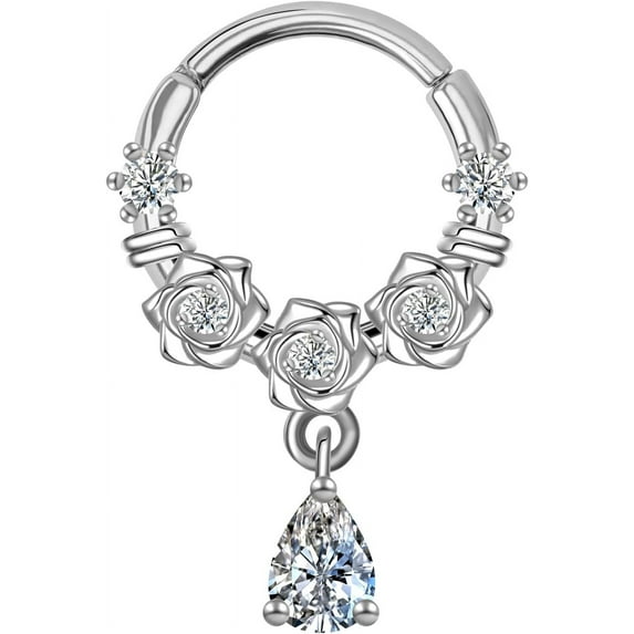 16G Septum Rings 316L Stainless Steel Cartilage Earring for Women Helix ...