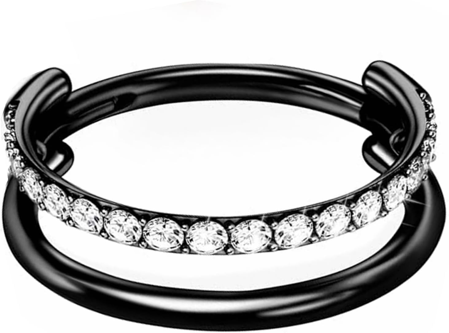 16G Single/Double/Triple Hoop Titanium Seamless-Hinged-Piercing Segment ...