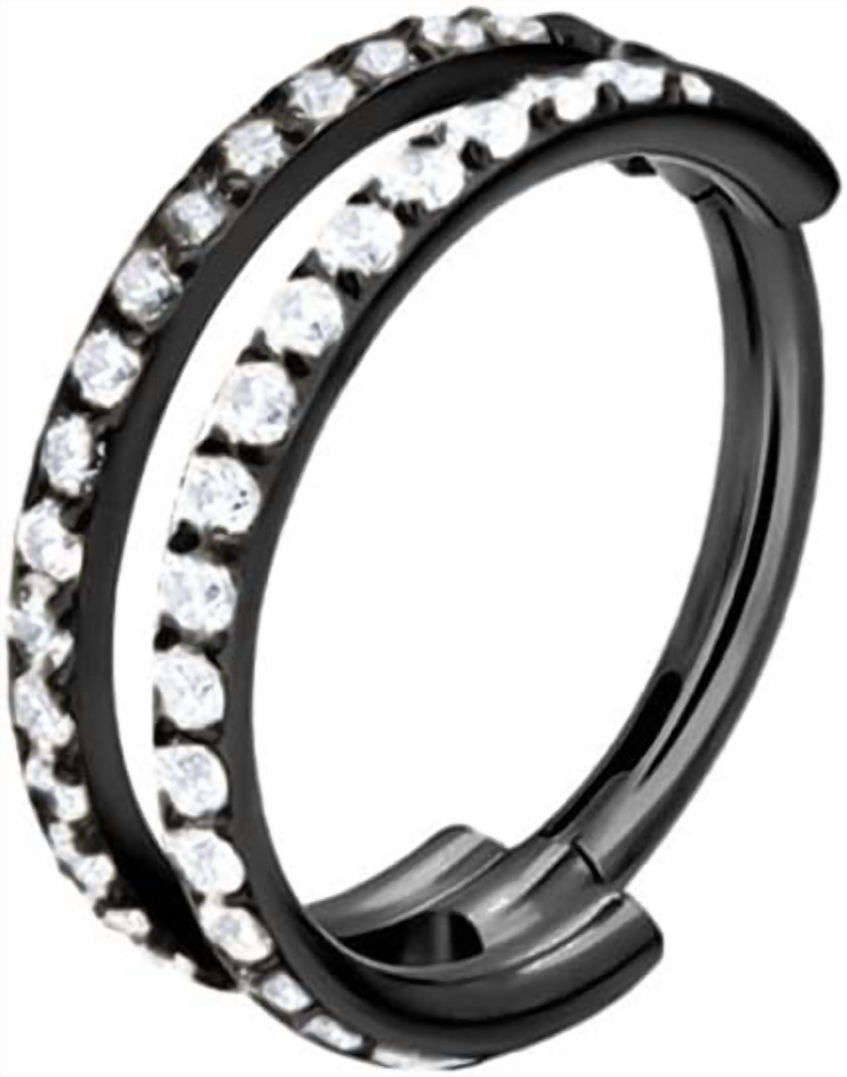 16G Single/Double/Triple Hoop Titanium Seamless-Hinged-Piercing Segment ...