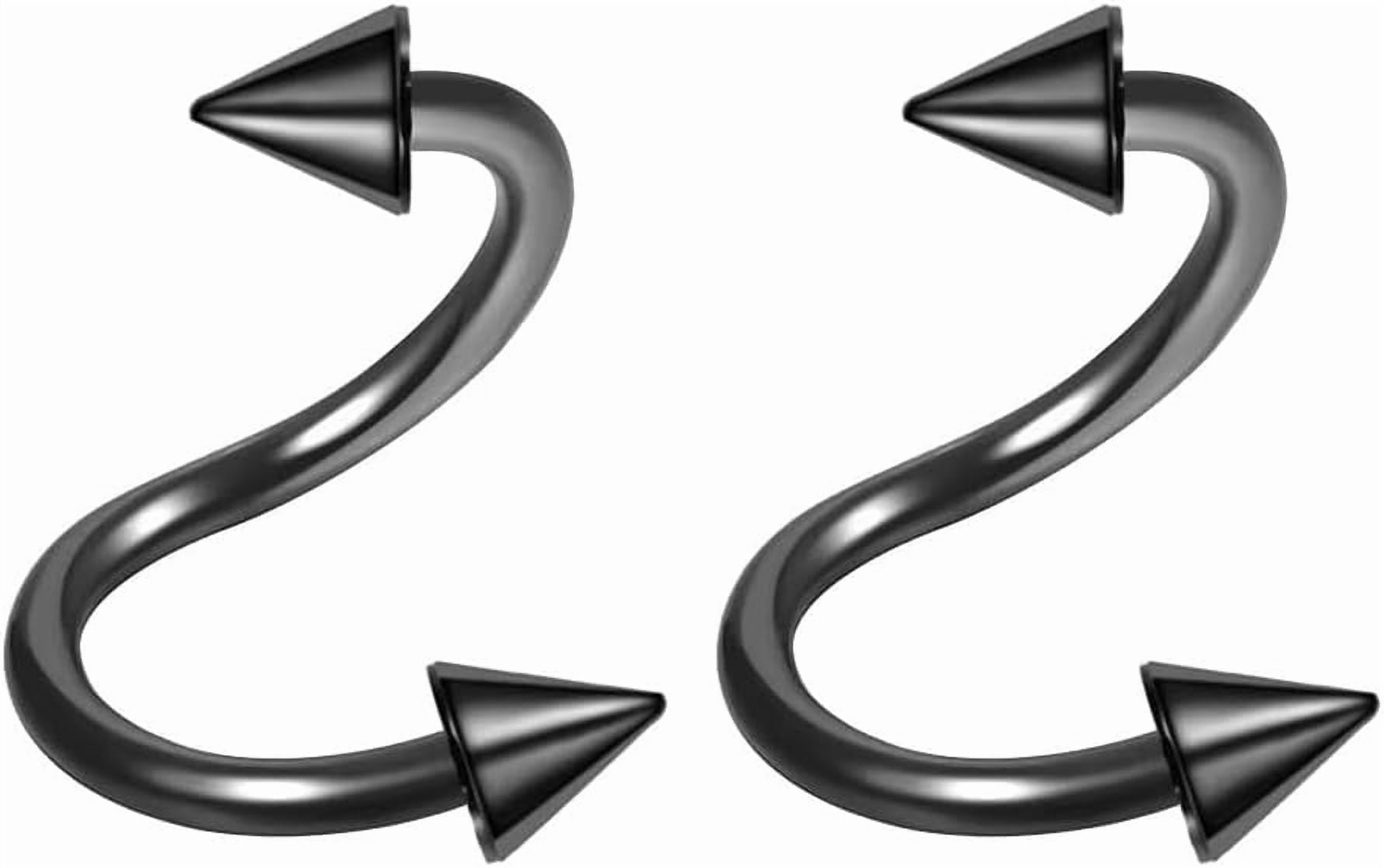 16G Spike Elegant Lip Rings Surgical Steel Spiral Lip Rings Cartilage ...