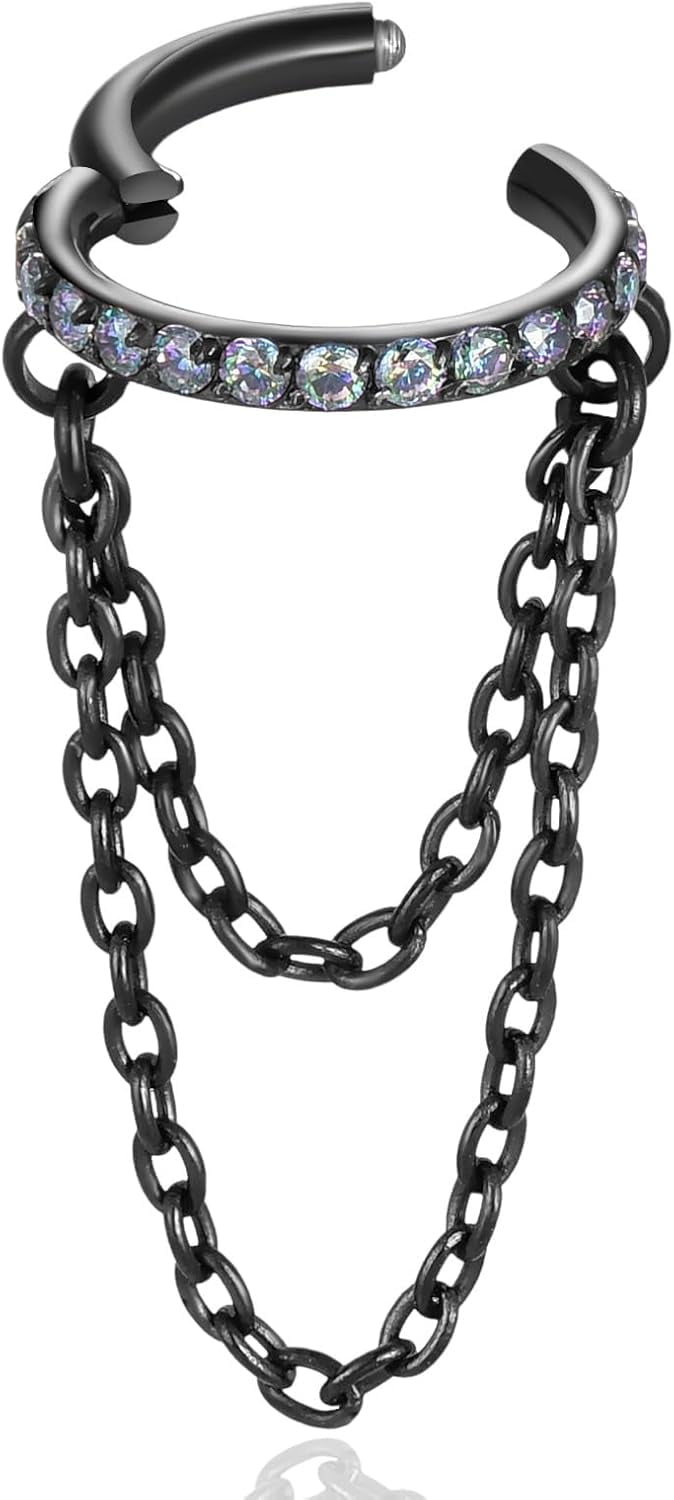 16G Titanium Cartilage Ear Jewelry Collection Hoop 7mm 9mm Helix ...