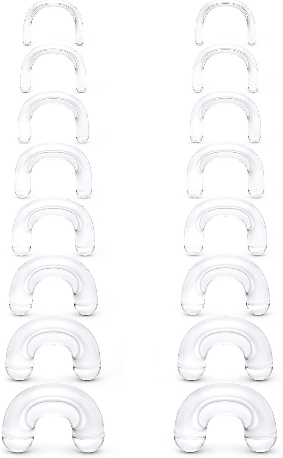 16G Top 14G 12G 10G 8G 6G 4G 2G Plastic Septum Retainer Stretching Kit ...