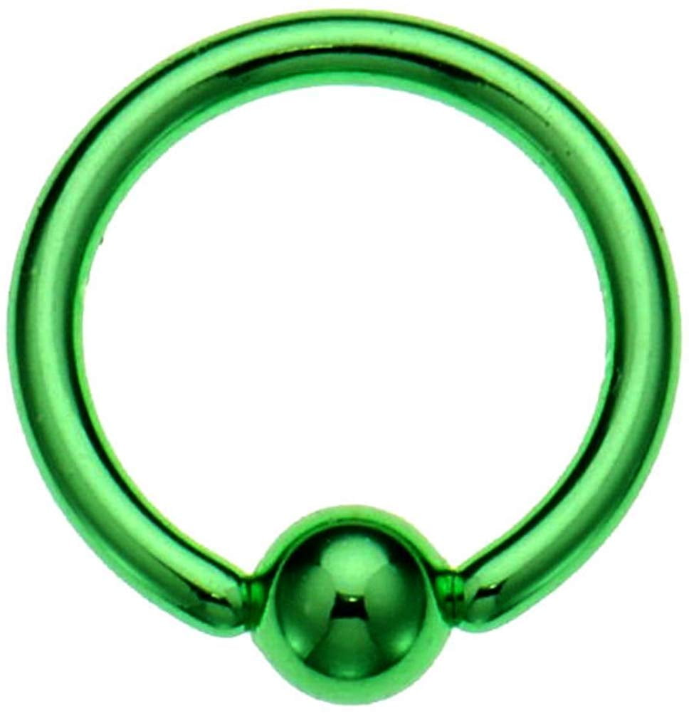 16GA | 14GA Colored Tension Captive Titanium IP Over 316L Surgical ...