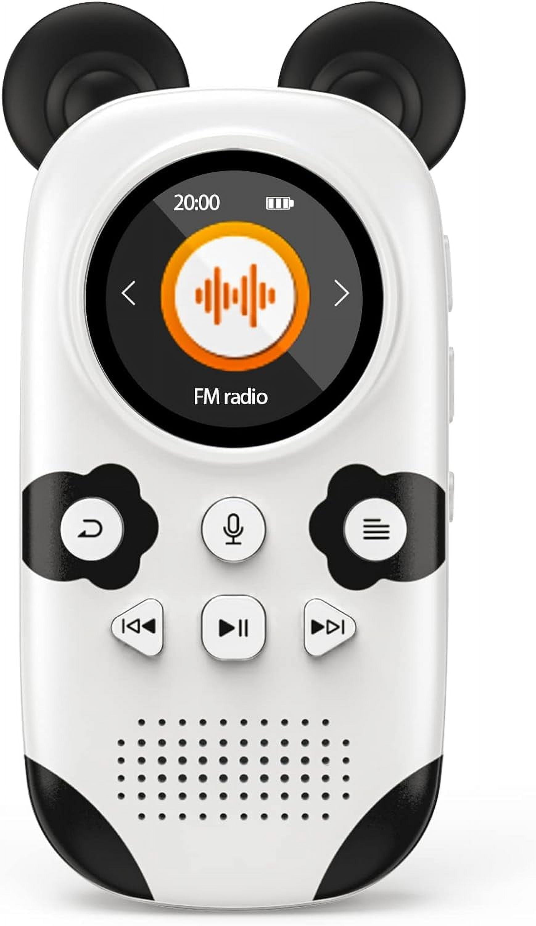 Timoom 16GB MP3 Player for Kids, Cartoon Zoo Panda, Bluetooth 5.0, FM ...