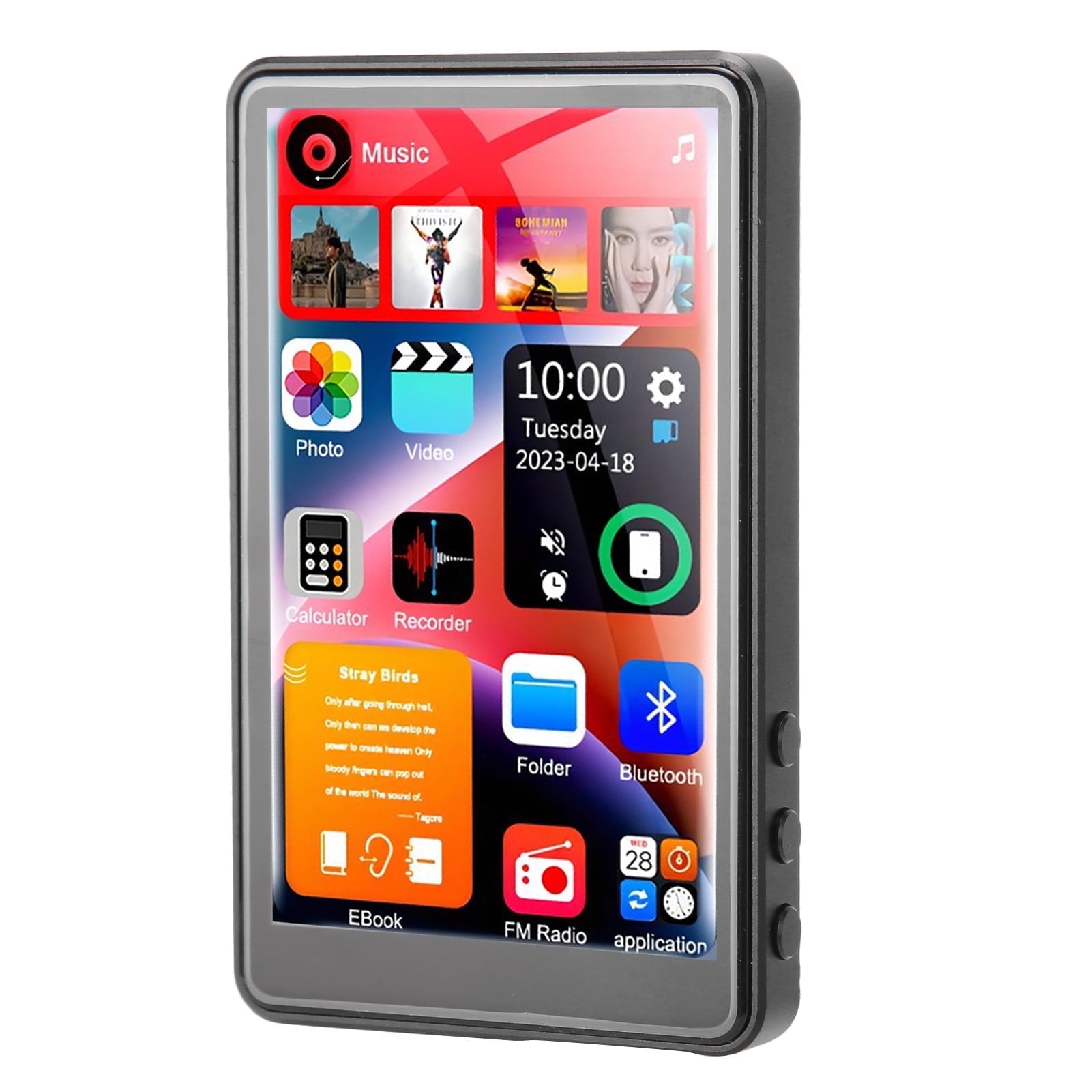 16GB Mp3 Player with Bluetooth, 4.0" Touchscreen Music Player with ...