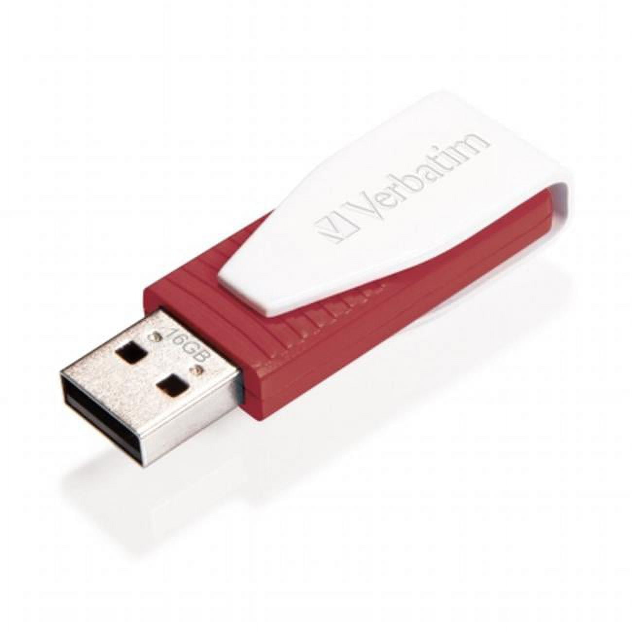 16GB Swivel USB Flash Drive Red - Walmart.com