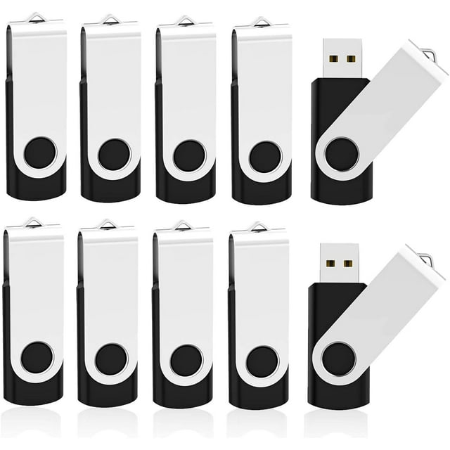 16GB USB Flash Drive Bulk Thumb Drives 10 Pack with Lanyards USB 2.0 ...
