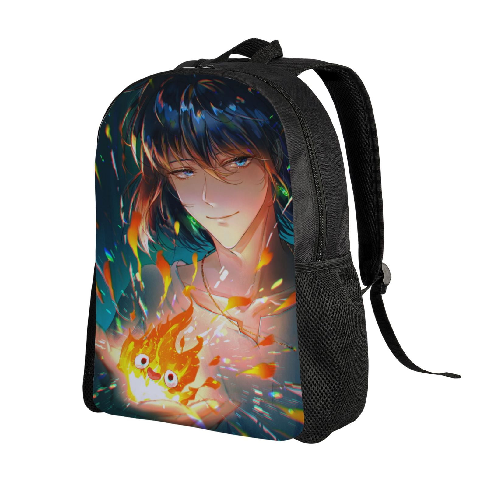 16In Howls Moving Castle Fire Backpack Large Capacity Multifunction ...