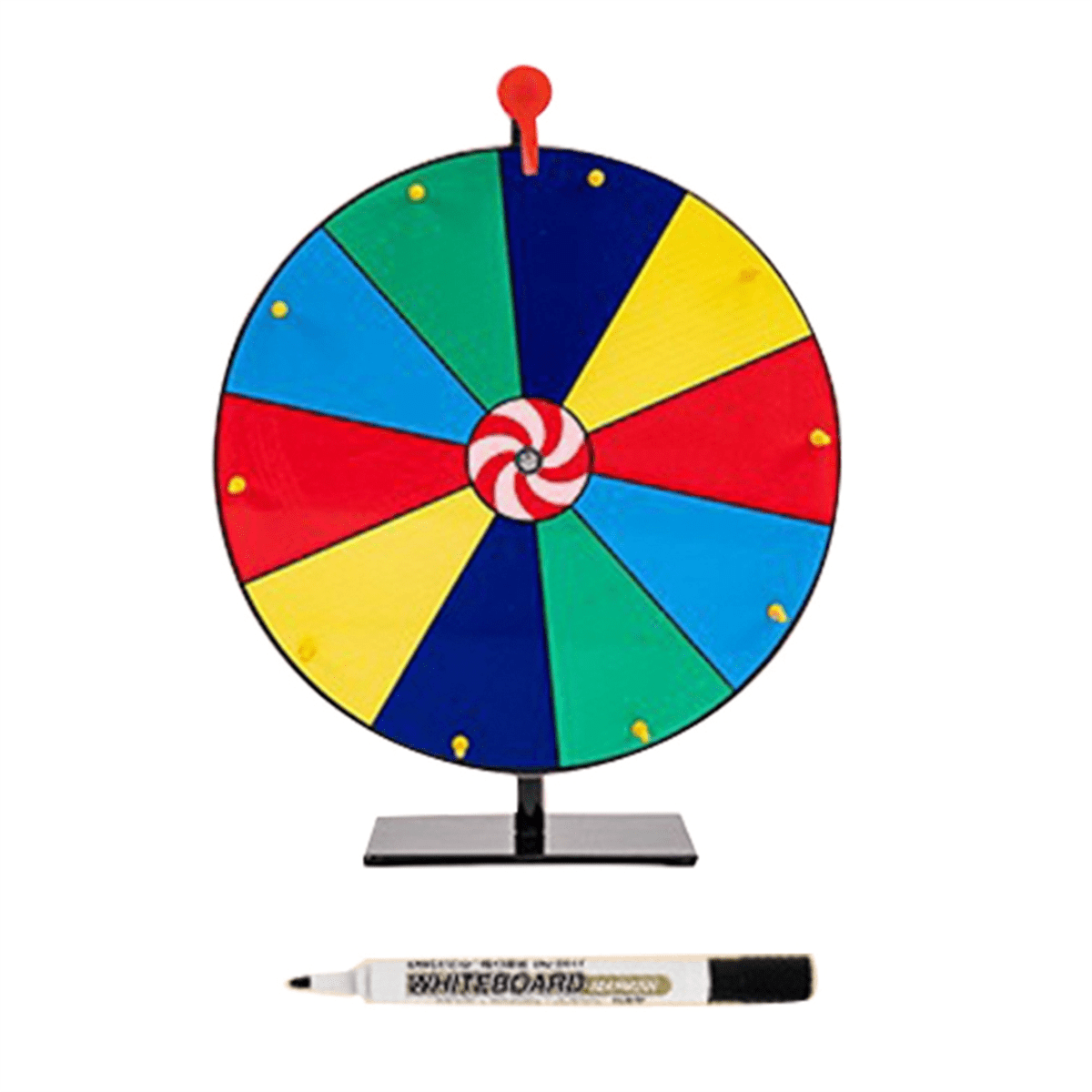 16In Tabletop Spinning Prize Wheel 10 Slots Editable Spinning Wheel ...