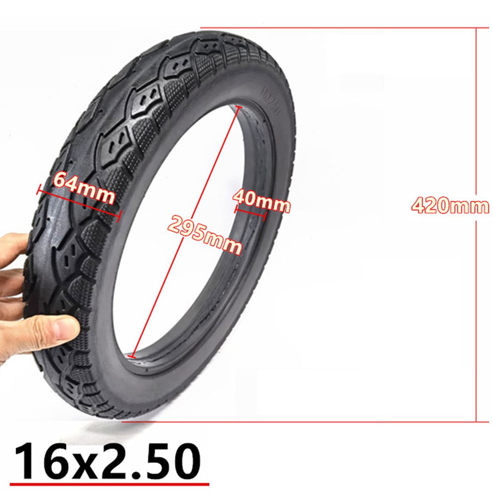 16Inch16X2.50 Solid Tyre for E-Bike Electric Scooter 16*2.50(64-305) Solid Tire - Walmart.com