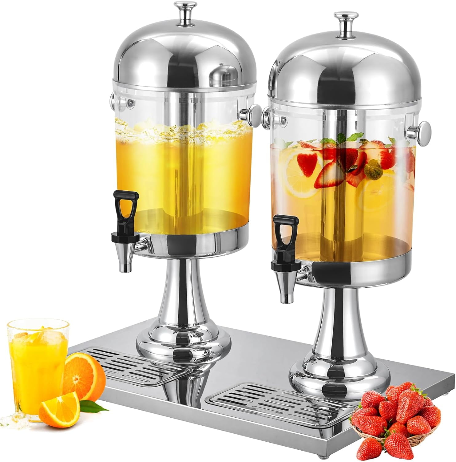 16L Beverage Dispenser, Hot & Cold Drink Dispensers for Home Parties ...