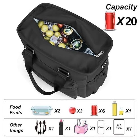 16L Large Lunchbox for Woman, Insulated Lunch Bag Women, Adult Lunch ...