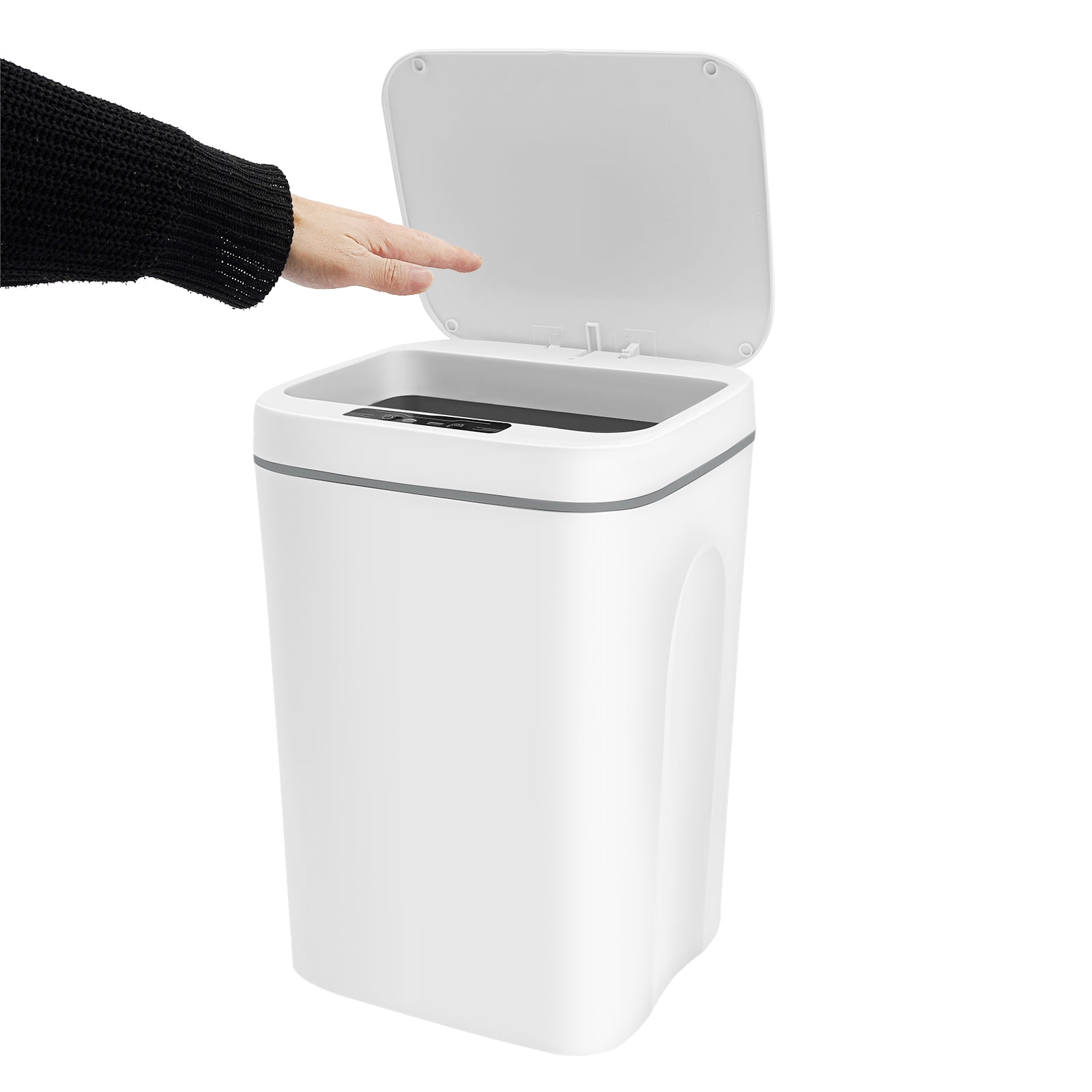 16L Waste Bin Auto-sensing Trash Can Touchless Garbage Container For ...