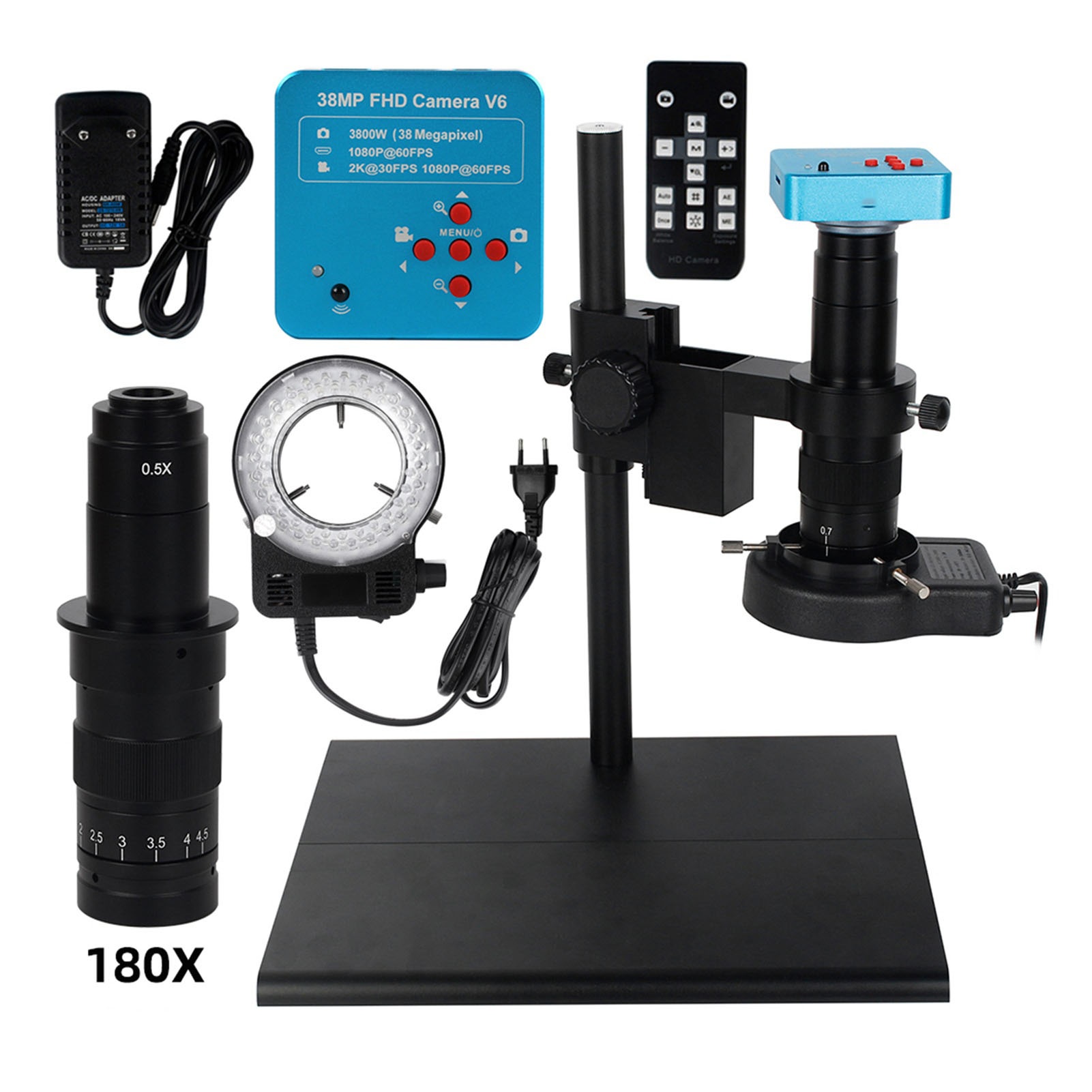 16MP Video Electronic Digital HDMI VGA Microscope Camera With Big Meat ...
