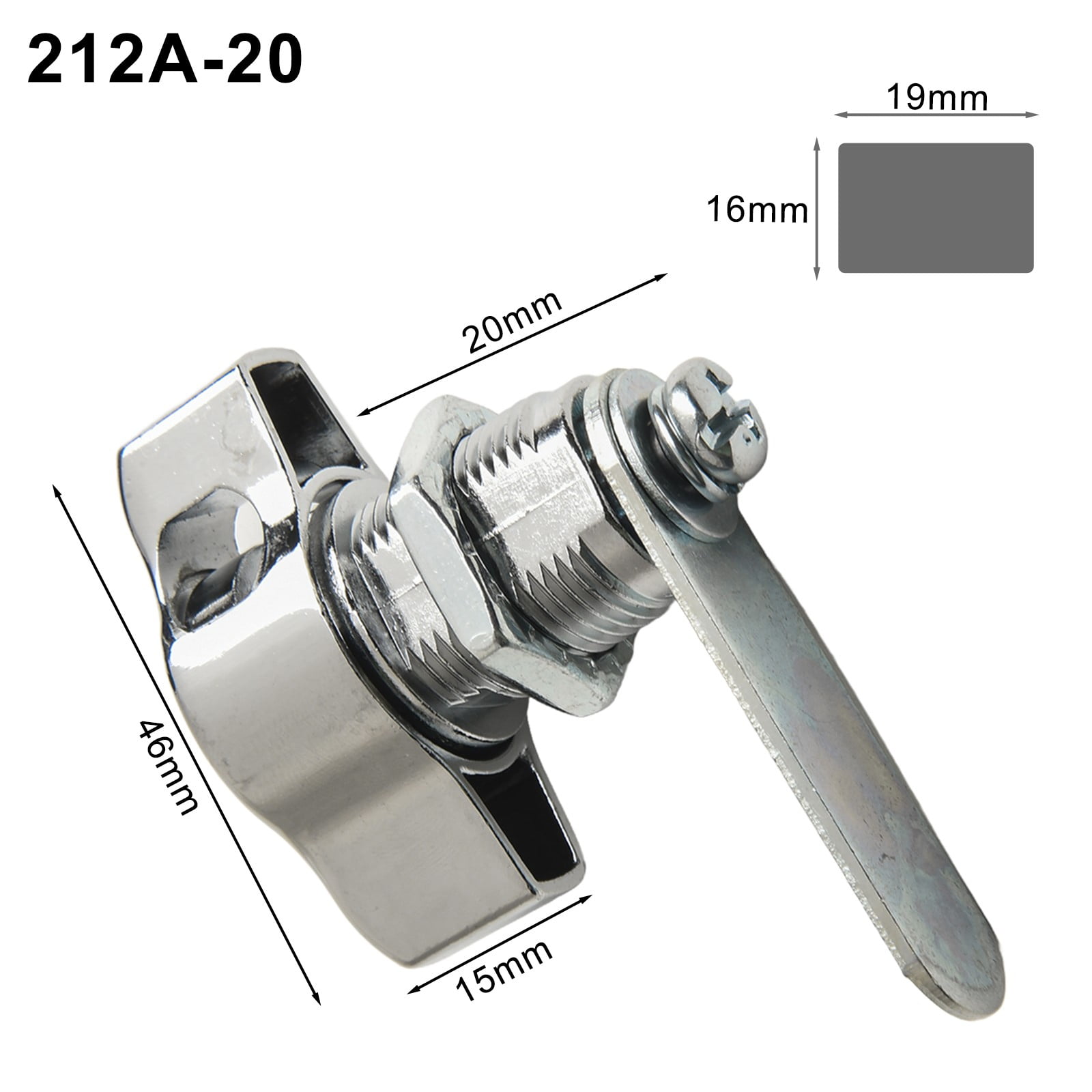 16Mm/20Mm/25Mm/30Mm Cabinet Cam Lock Cabinet Door Padlock Zinc Alloy ...