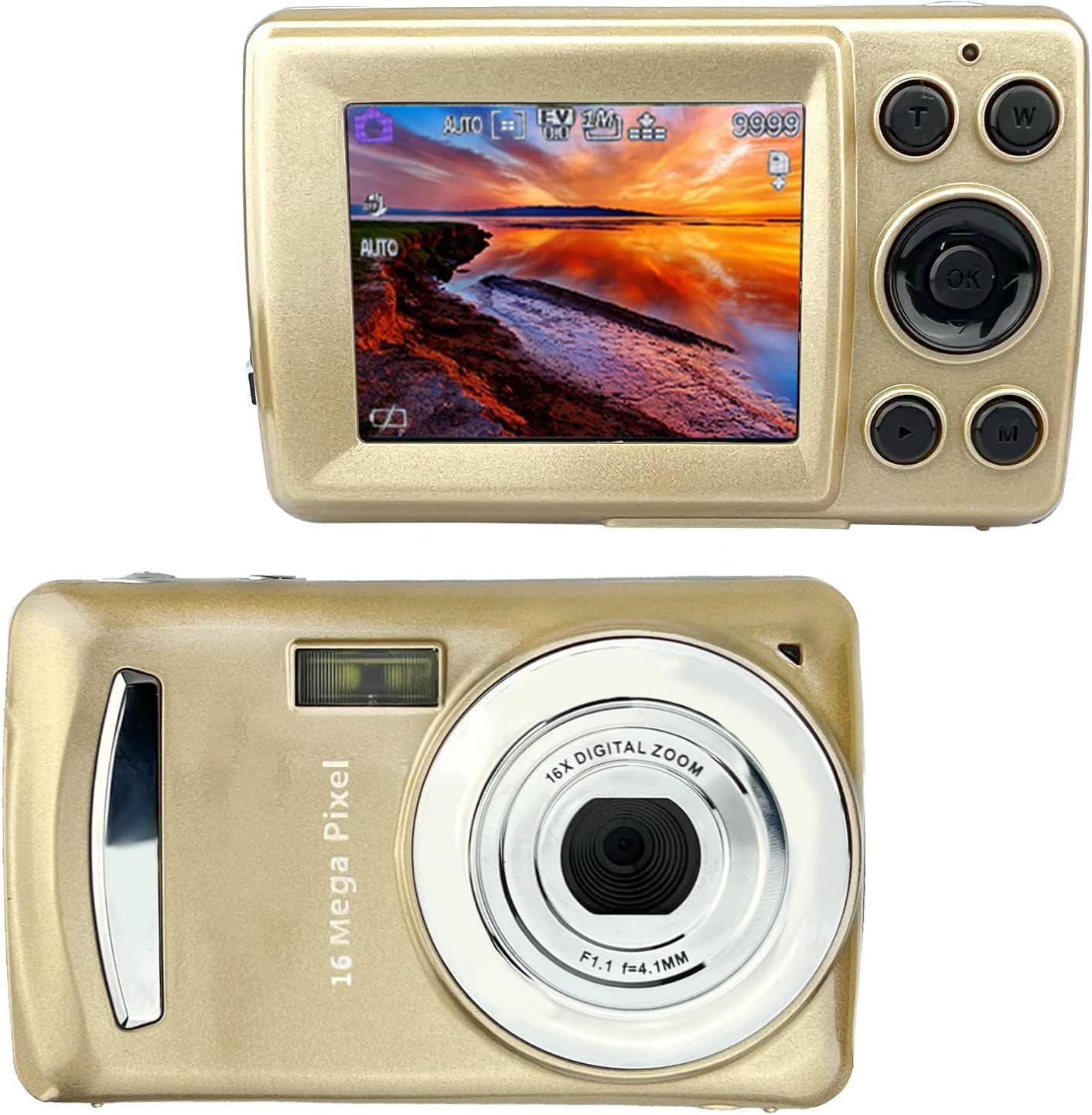 16Mp Megapixel Compact Digital Photo And Video Camera With 2.4" Lcd ...