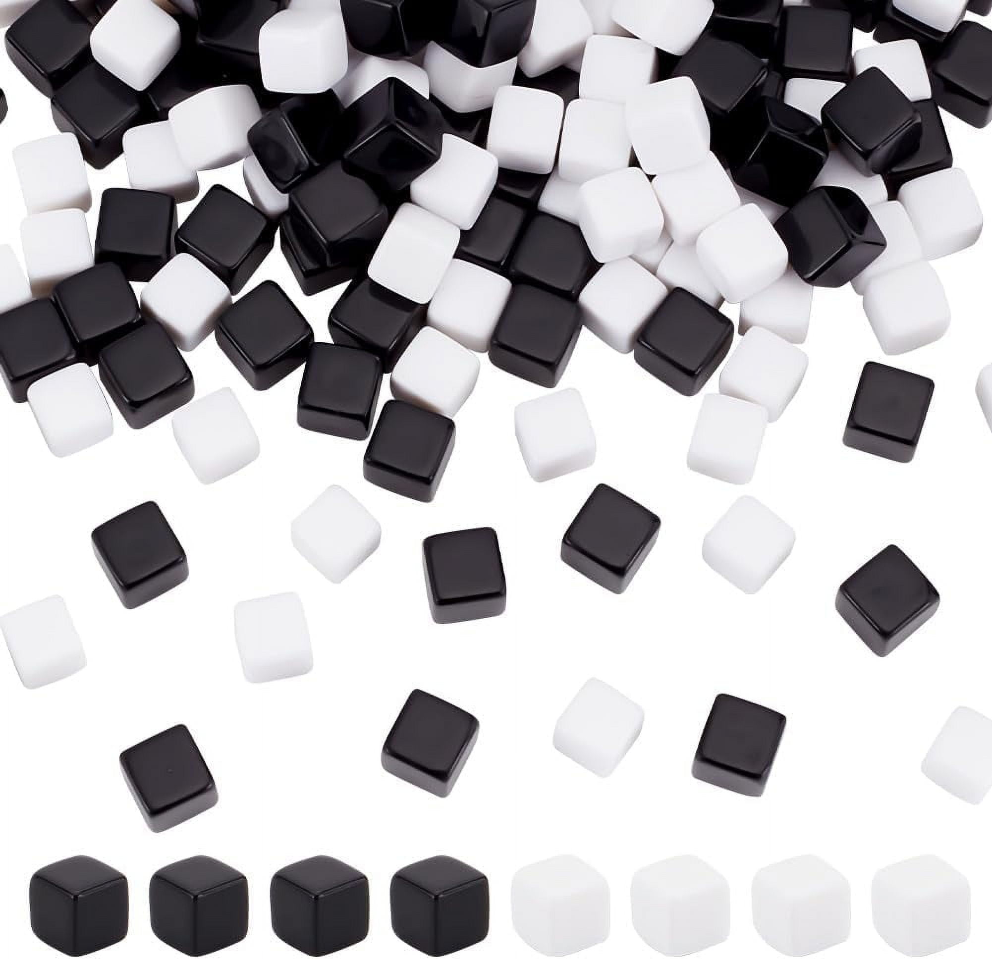 16OPcs 2 Colors Opaque Acrylic Beads Cube No Hole Mixed Color 7.5x7.5x7 ...