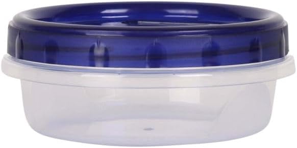 [16Oz - Blue - 5 Pk] Twist Top Food Storage Containers Leak-Proof ...