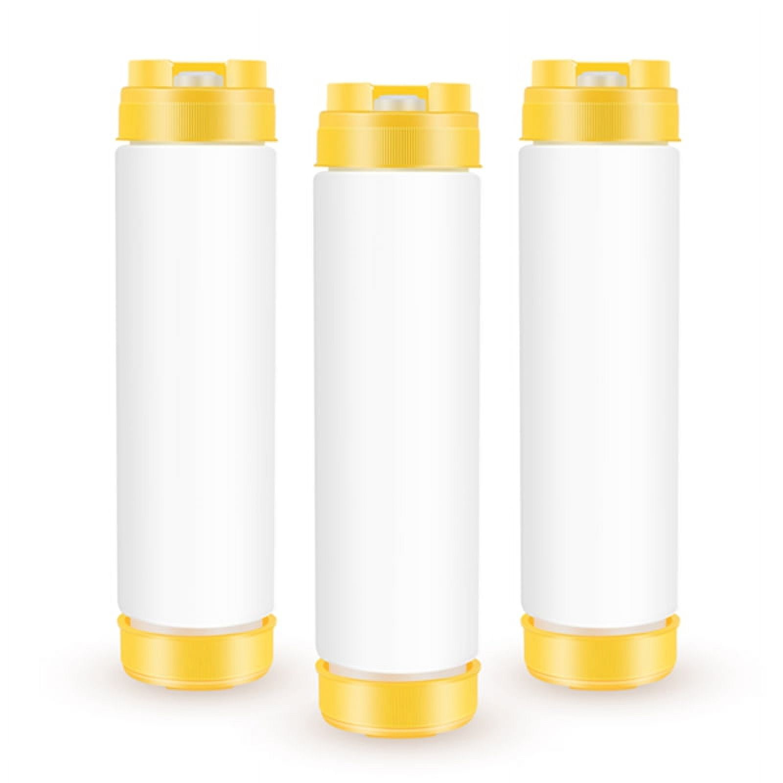 16Oz Inverted Plastic Squeeze Bottles, Refillable Tip Valve - Walmart.com