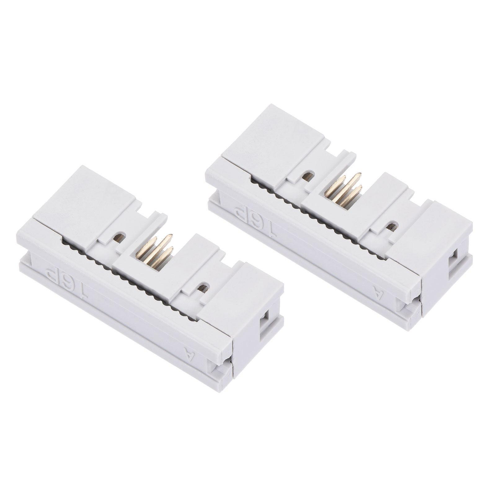 16P Dual Rows 2.54mm Pitch Transition Plug Socket for Flat Ribbon Cable ...