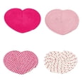 16PC Pink Minibee Heart Shaped Cotton Rope Placemat 5.91 Inch Boho ...
