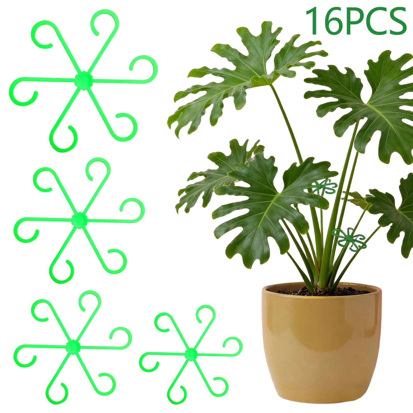 16PC PlantStem Supports, Plastic HouseClimbing Holders Stabilizer ...
