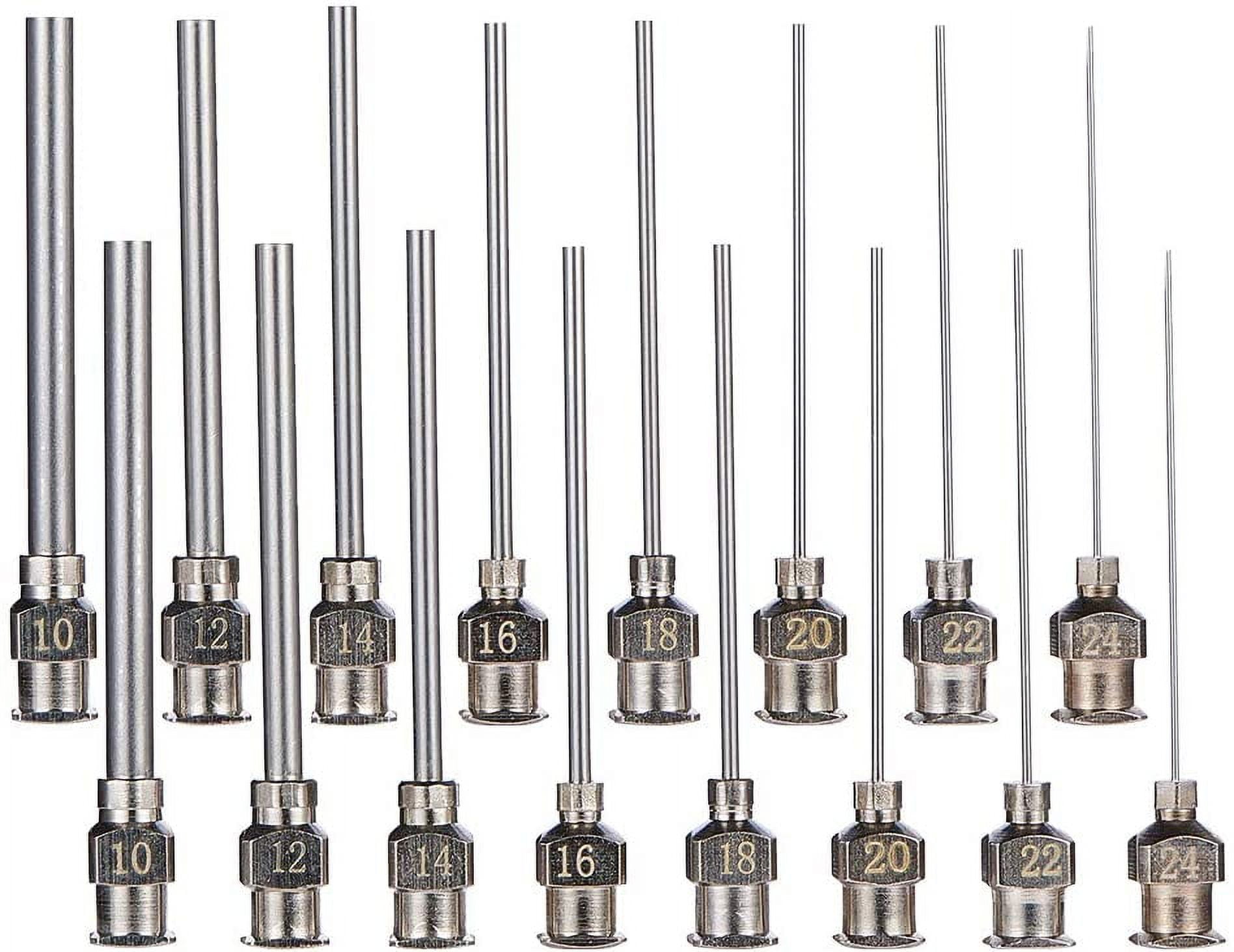 16PCS 1.5 Inch Stainless Steel Dispensing Needle Tip Blunt Syringe ...
