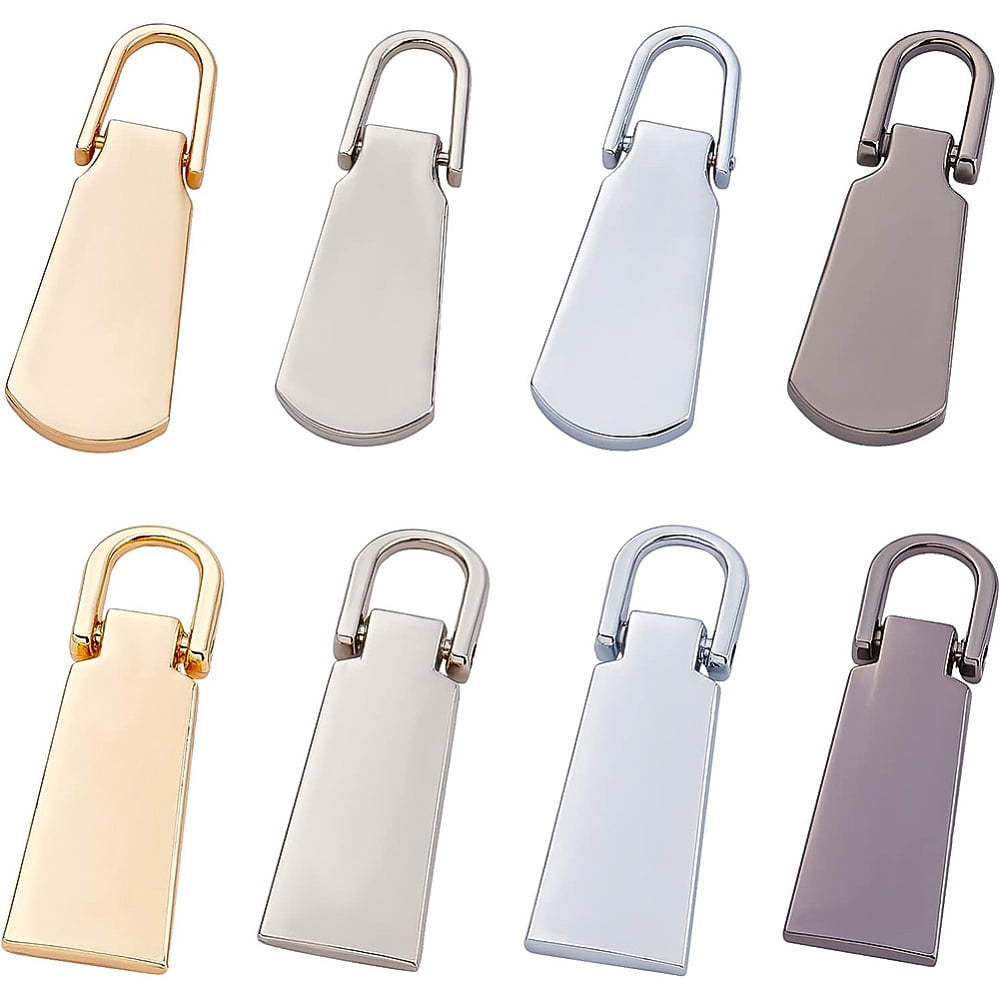 16PCS 2 Mixed Size Zipper Pull Replacement Zinc Alloy Zipper Pull Tab ...