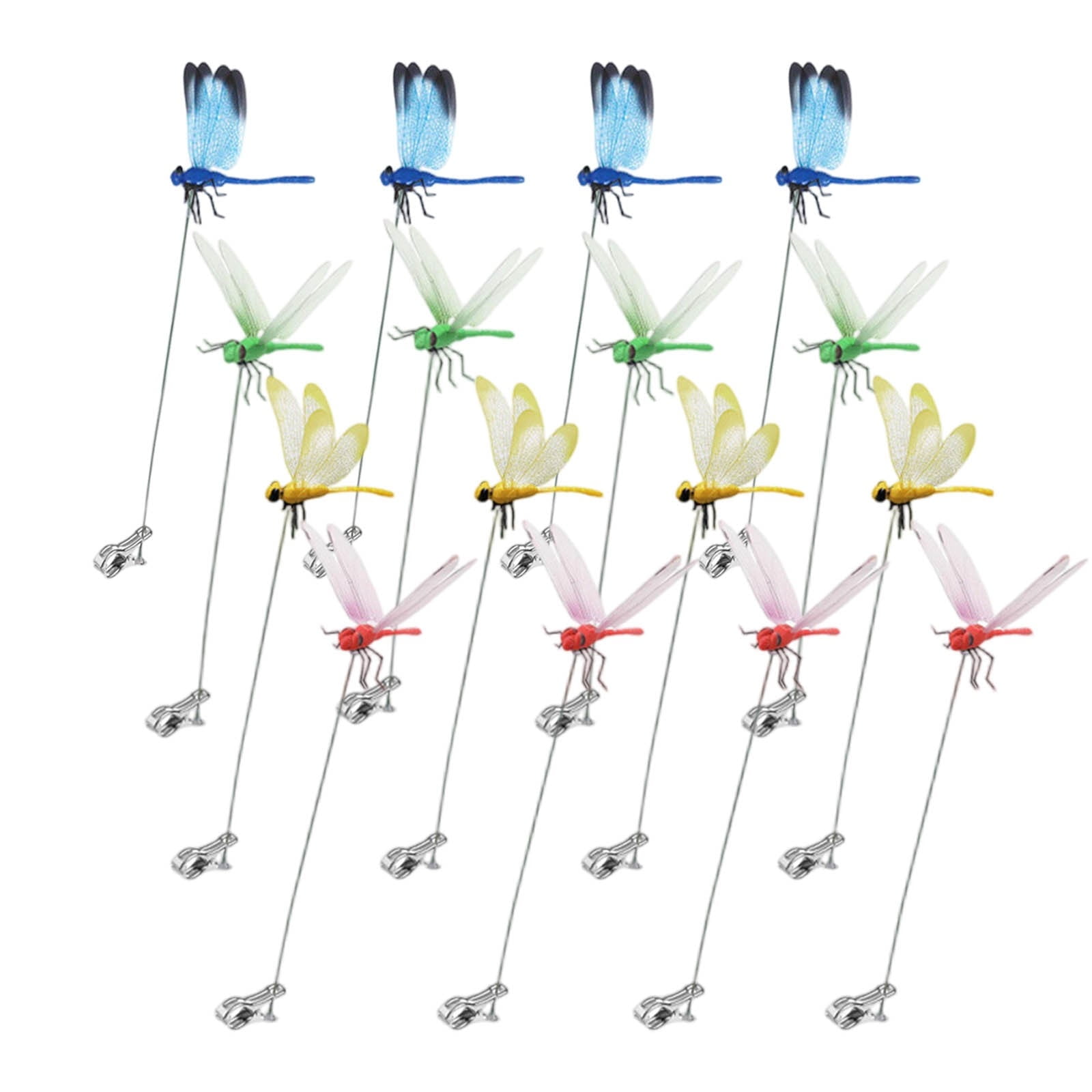 16PCS 2025 New 3D Artificial Dragonfly Clips – Bug Repellent Hat Clips ...