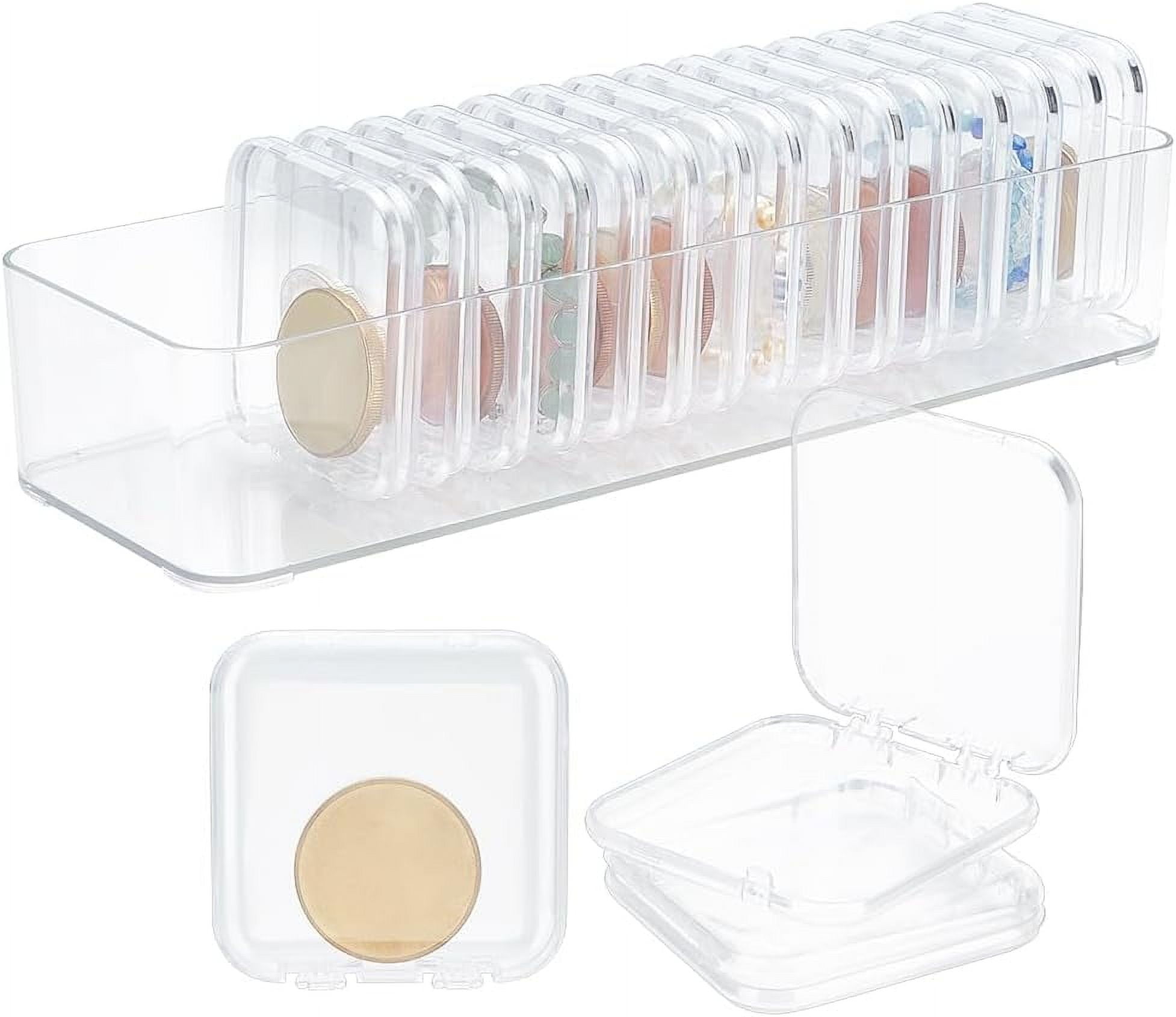 16PCS Acrylic Storage Cases 2.8x2.8 Inch Mini Clear Bead Storage ...